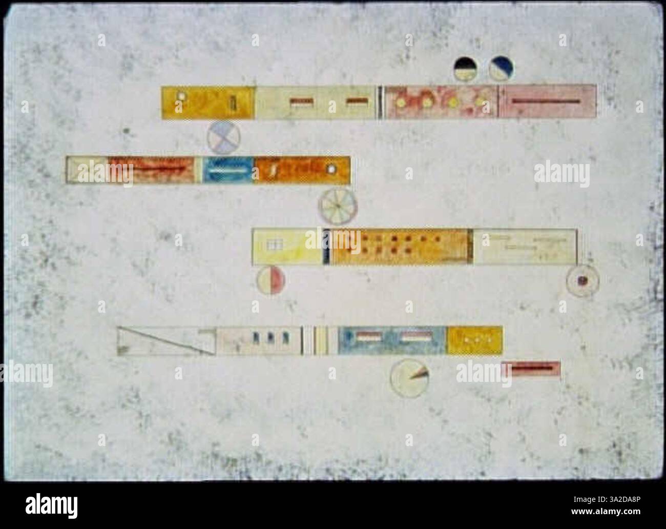 'Nacheinander' (One After Another) showcases a sequence of abstract ...