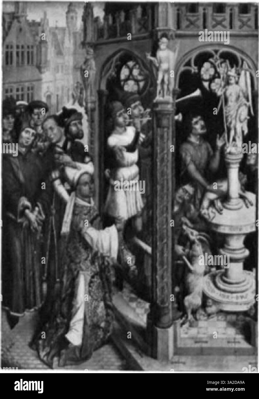 Hugo van der Goes presents a religious composition with highly detailed ...