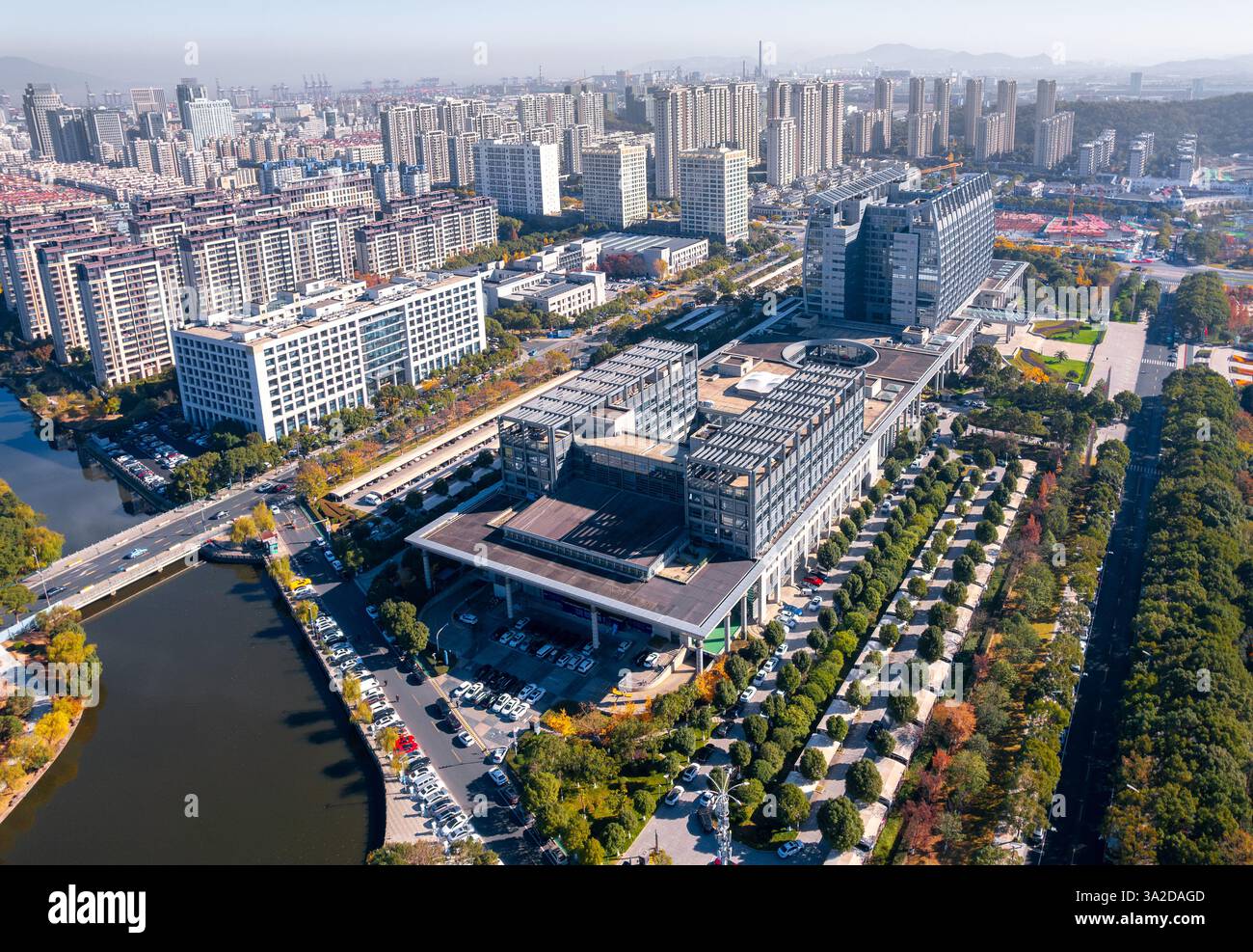 Urban Environment, Beilun District Center Park, Ningbo, Zhejiang, China ...