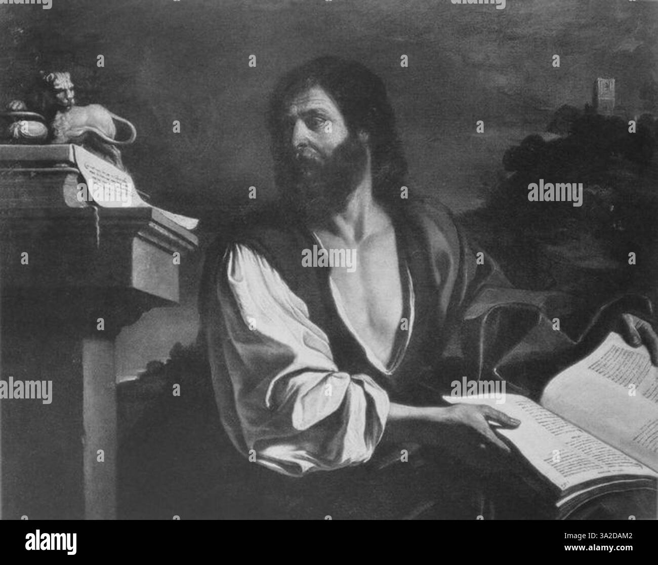 This 1623 painting by Guercino depicts Saint Mark as one of the Four ...