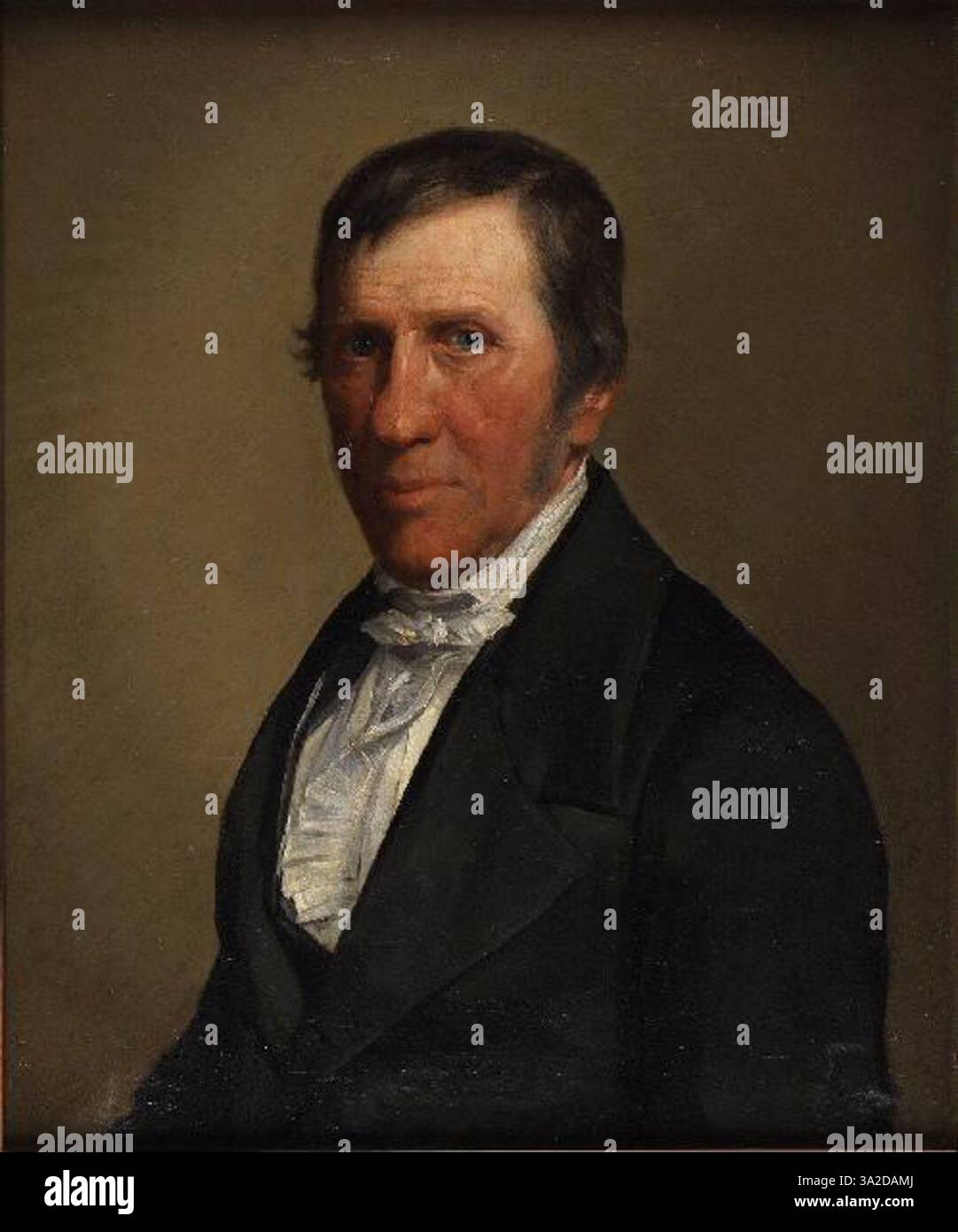 This portrait depicts Augustin-Ambroise Langevin, captured with Millet ...