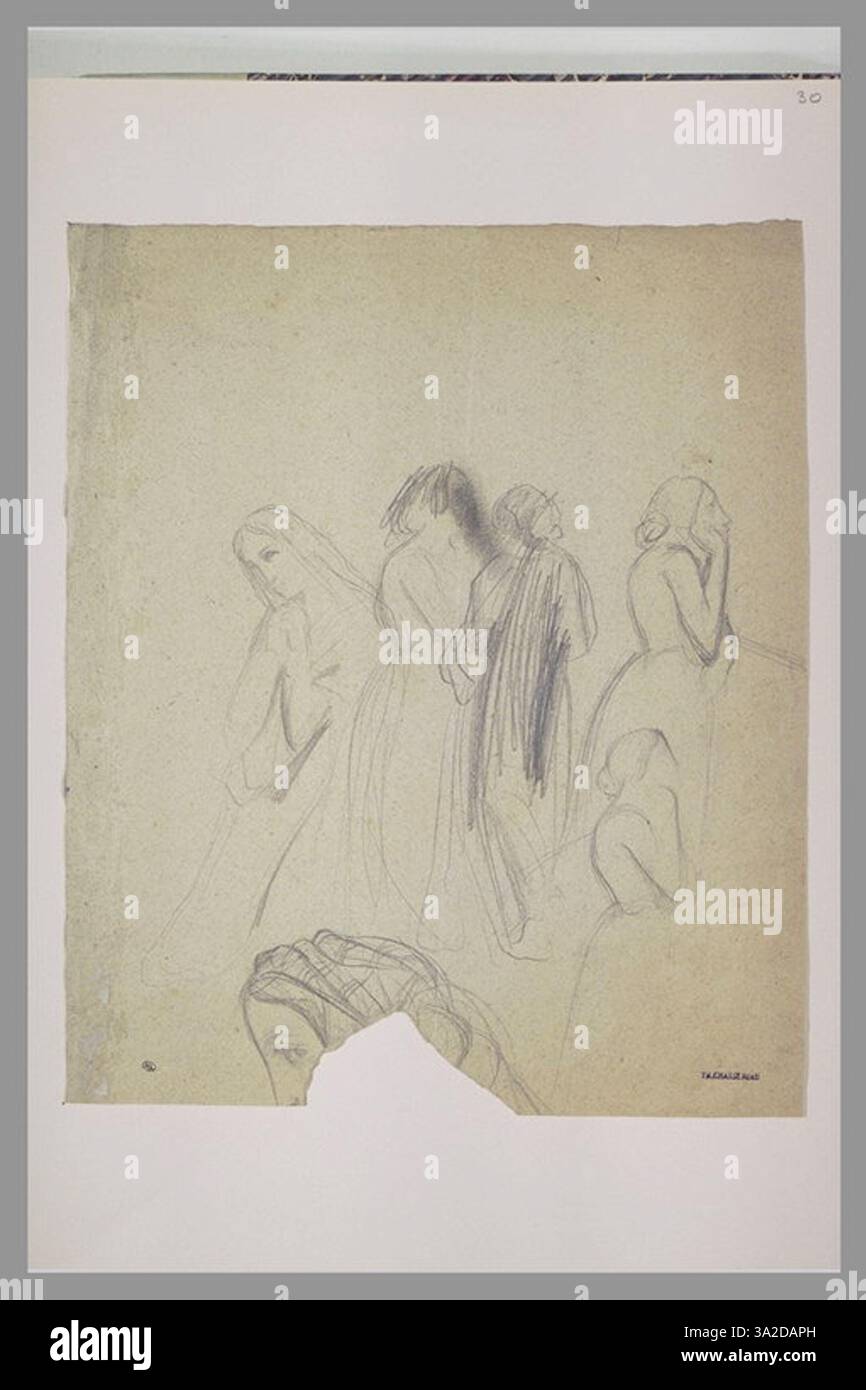 A study of women, exploring various poses and anatomical features. The ...