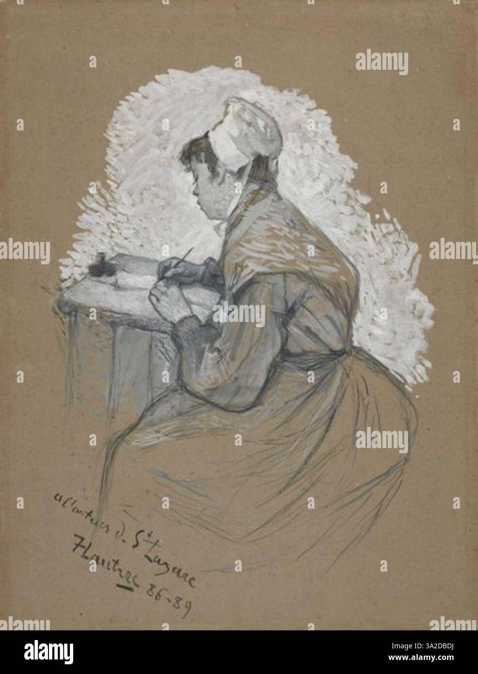 This piece by Henri de Toulouse-Lautrec illustrates the artist’s ...