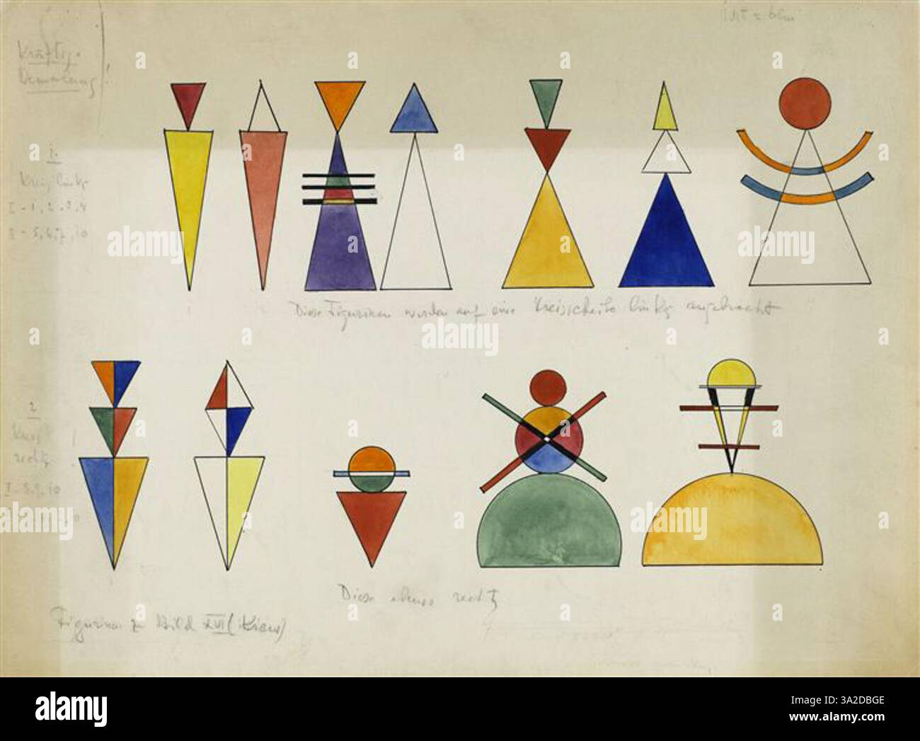 'Figurines pour Tableau XVI (Kiev)' depicts abstracted human figures ...