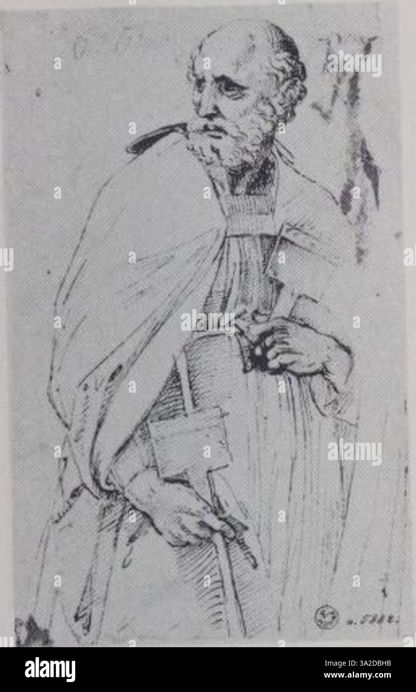 Raphael's study of the human figure in this drawing shows his expertise ...