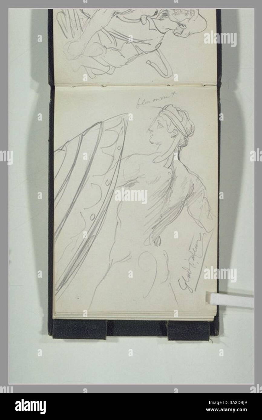 RF 26069, 29 by Théodore Chassériau captures a human figure in ...