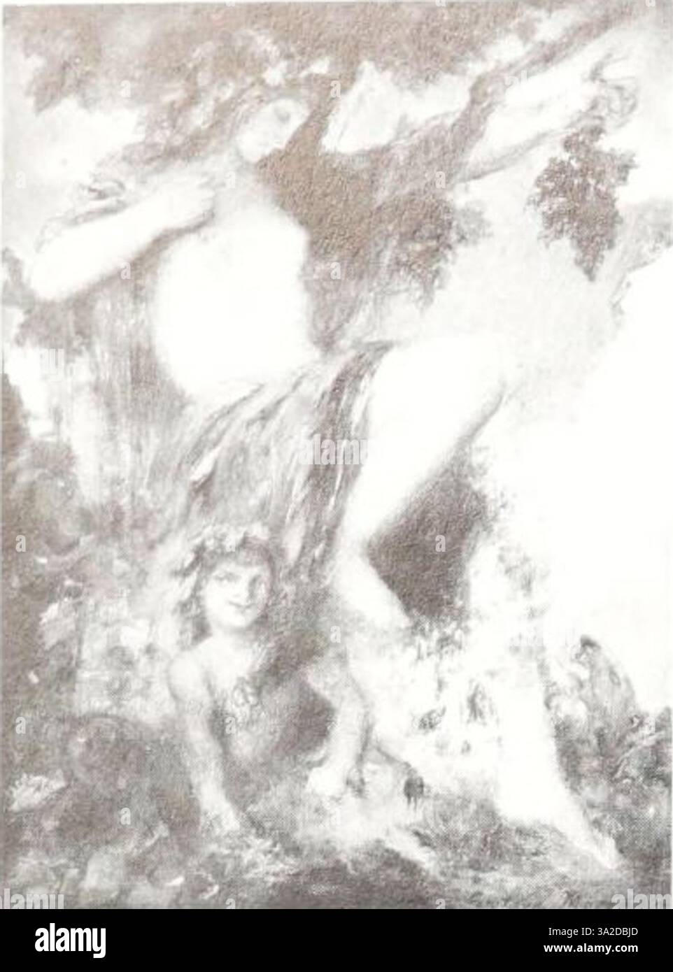 Moreau’s painting features mythological figures and a symbolic color ...