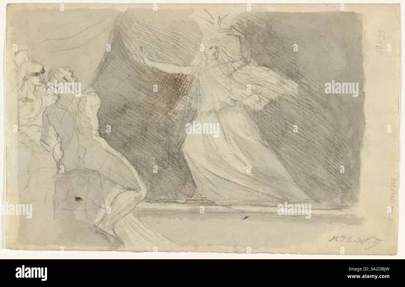 Fuseli portrays a sleepwalking Lady Macbeth, with a doctor and ...