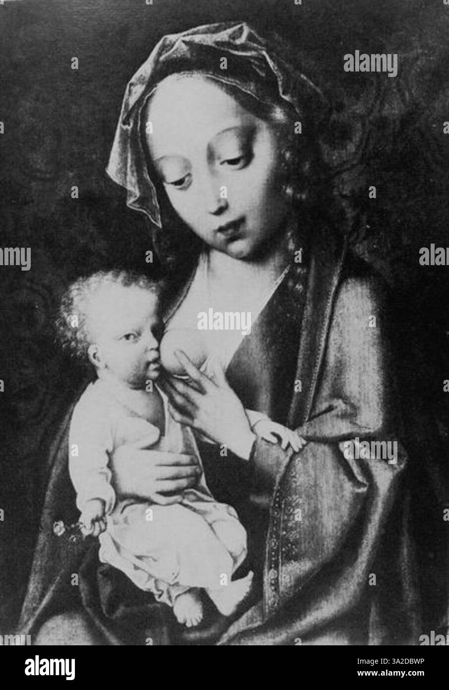 This piece, attributed to Joos van Cleve, displays the hallmark ...