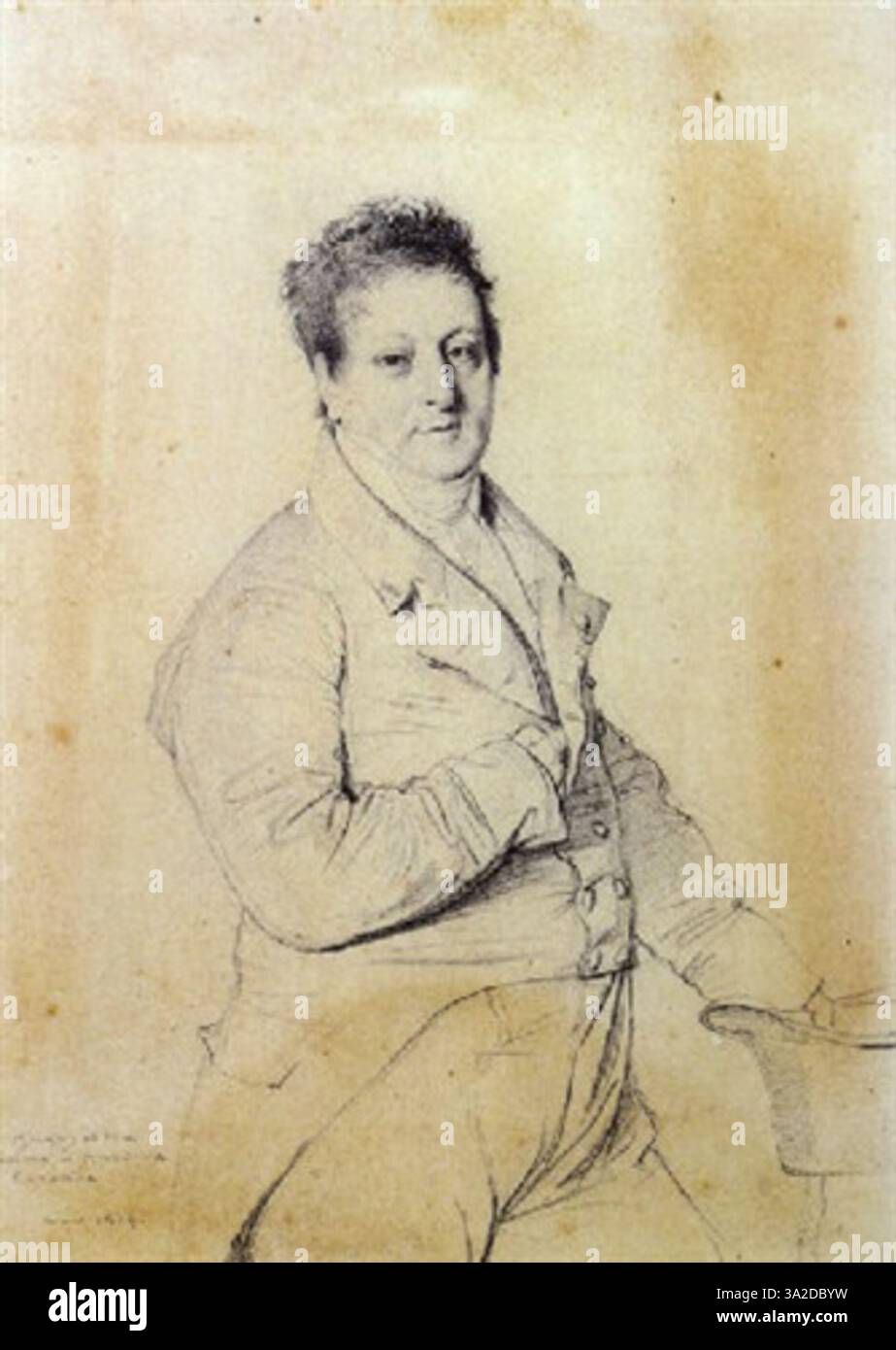 This portrait by Jean-Auguste-Dominique Ingres depicts the famous ...