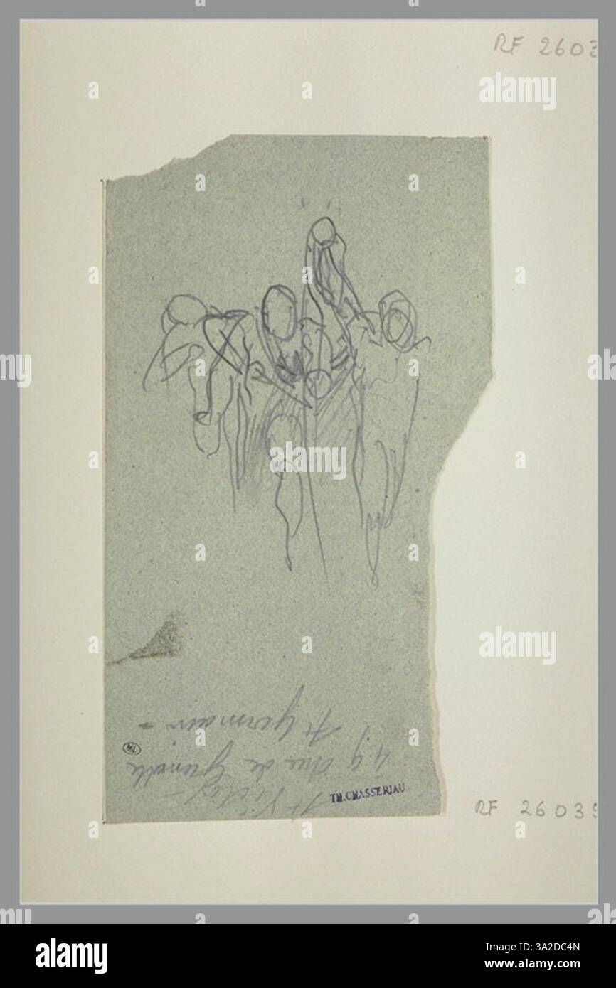 This piece shows a group of characters advancing directly towards the ...