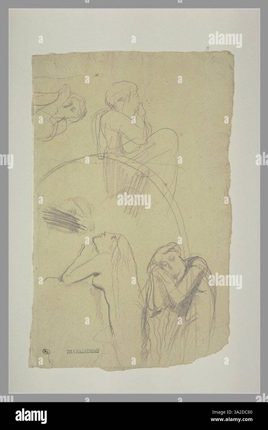 A study of various figures, exploring their anatomical details and ...