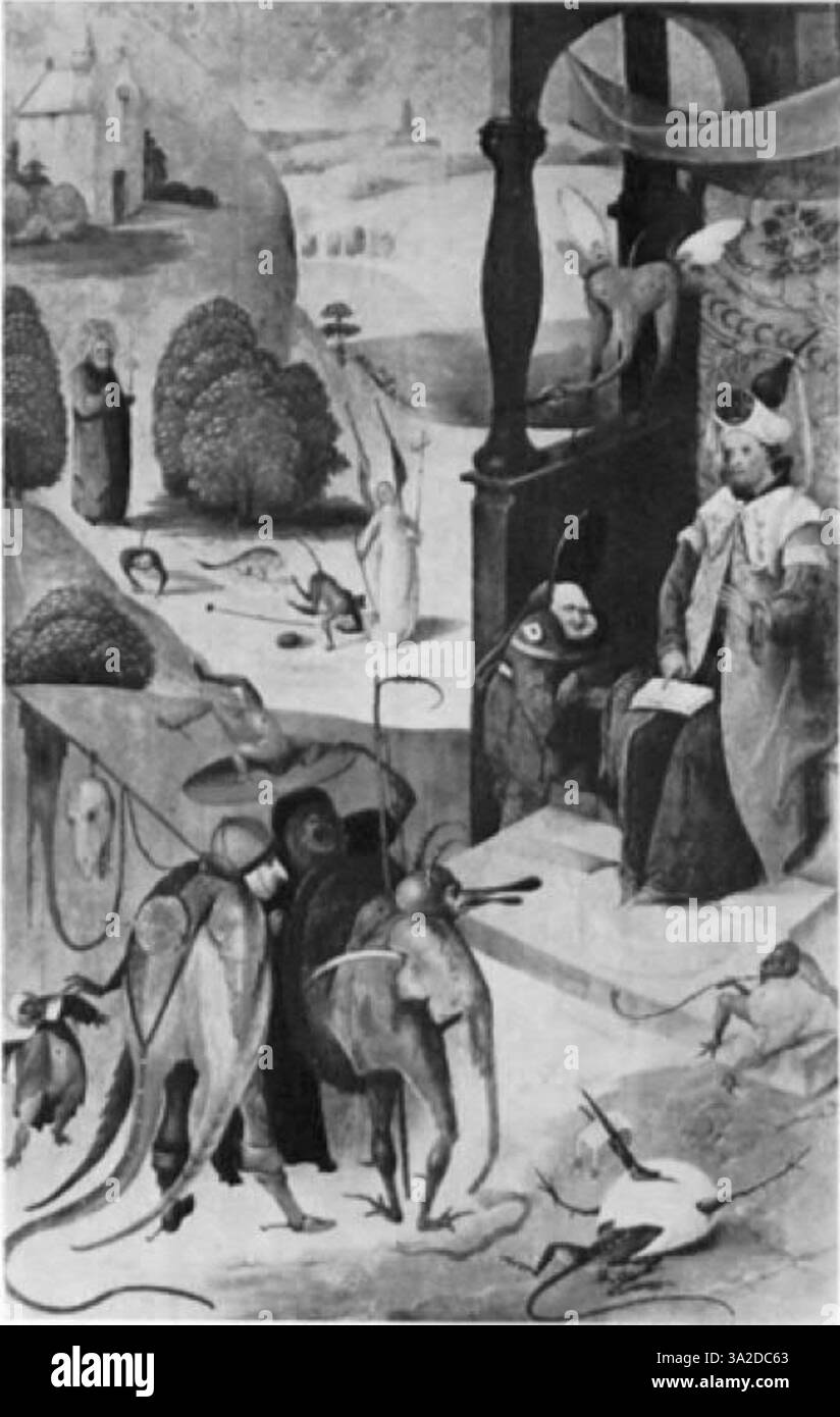 This artwork features highly detailed religious iconography, capturing ...