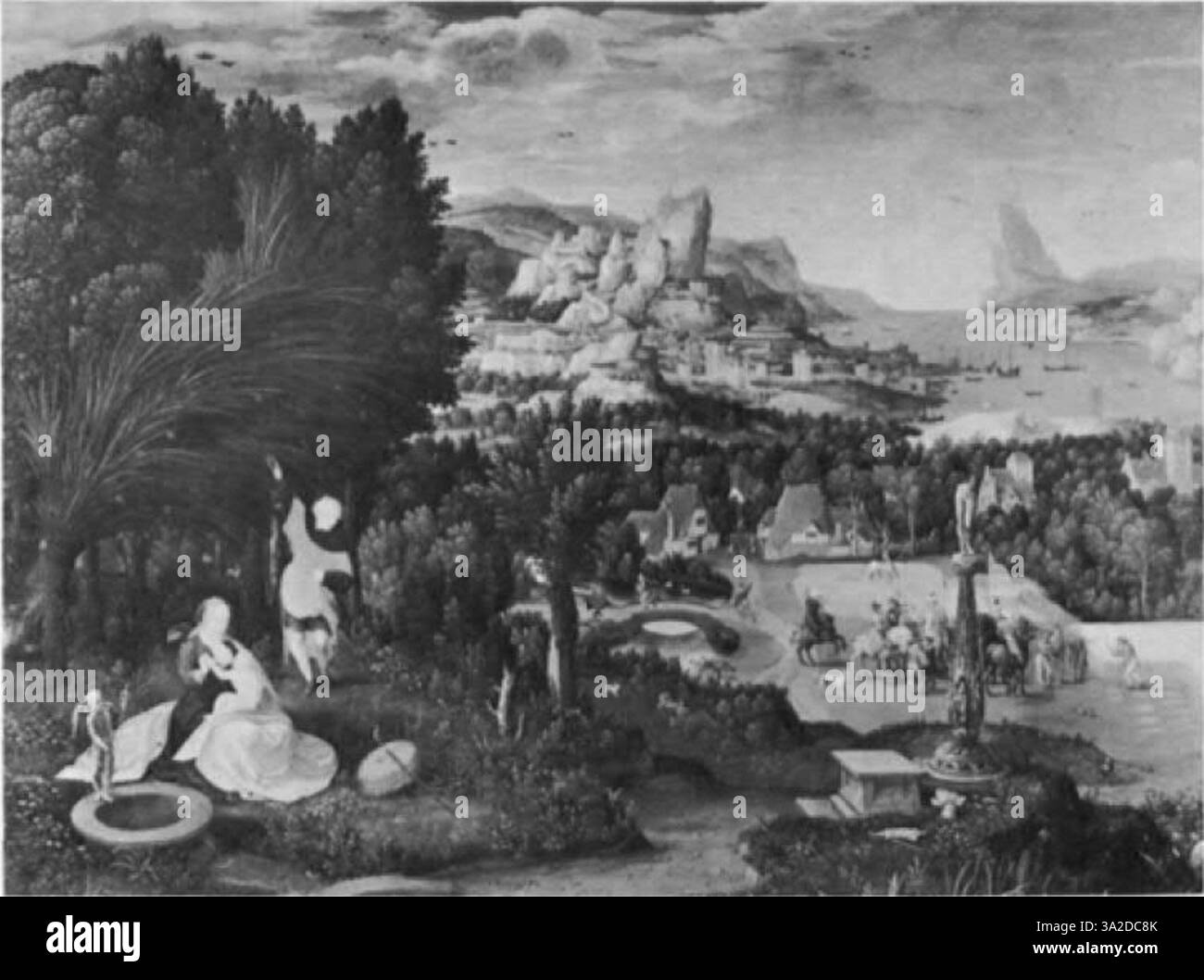 This artwork features religious subjects depicted with an emphasis on ...