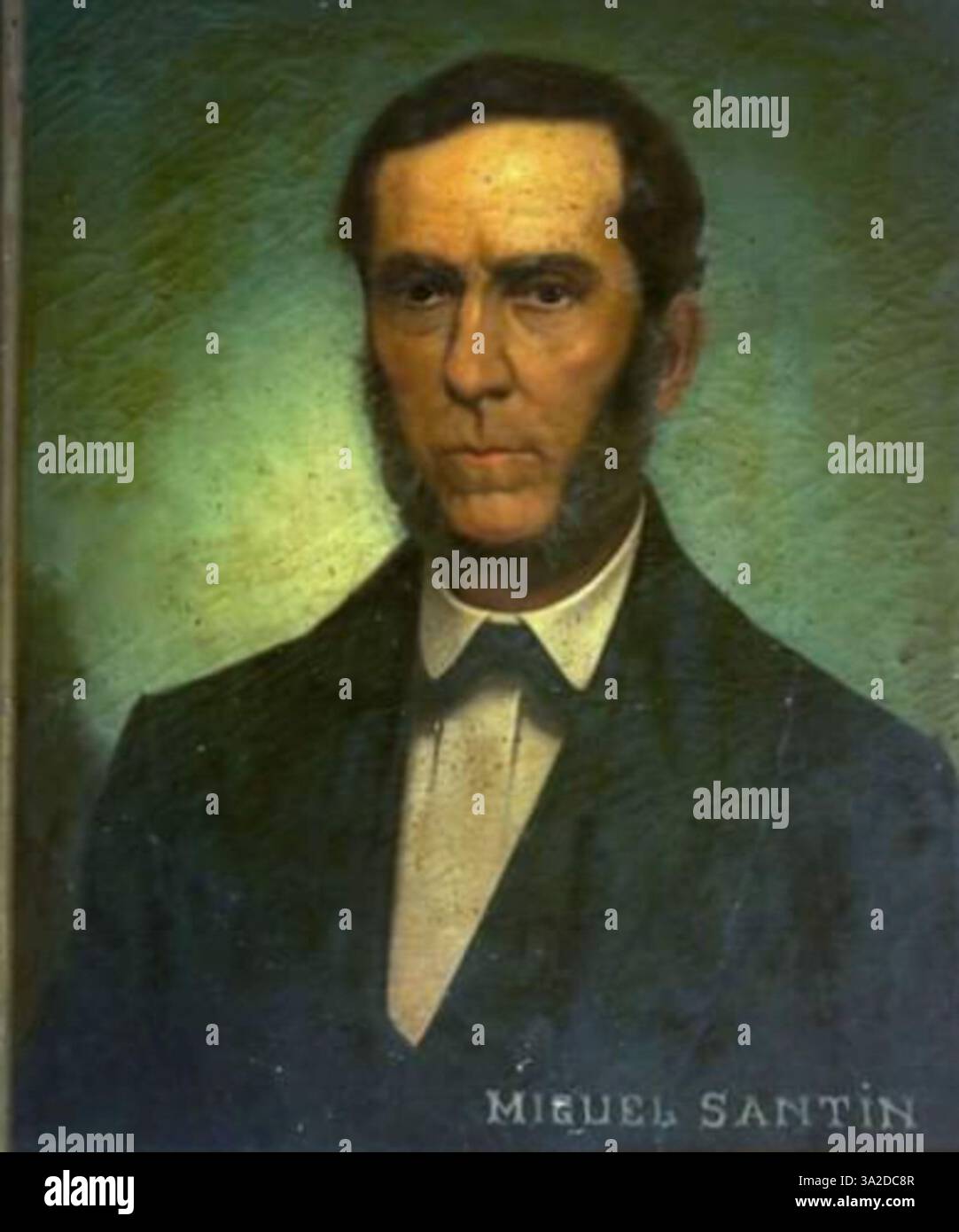 This 19th-century portrait of President Miguel Santin by Alejandro ...