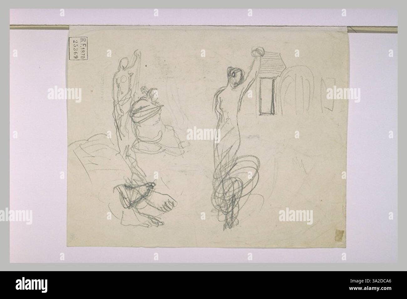 A study of women, feet, and architectural elements, exploring the ...