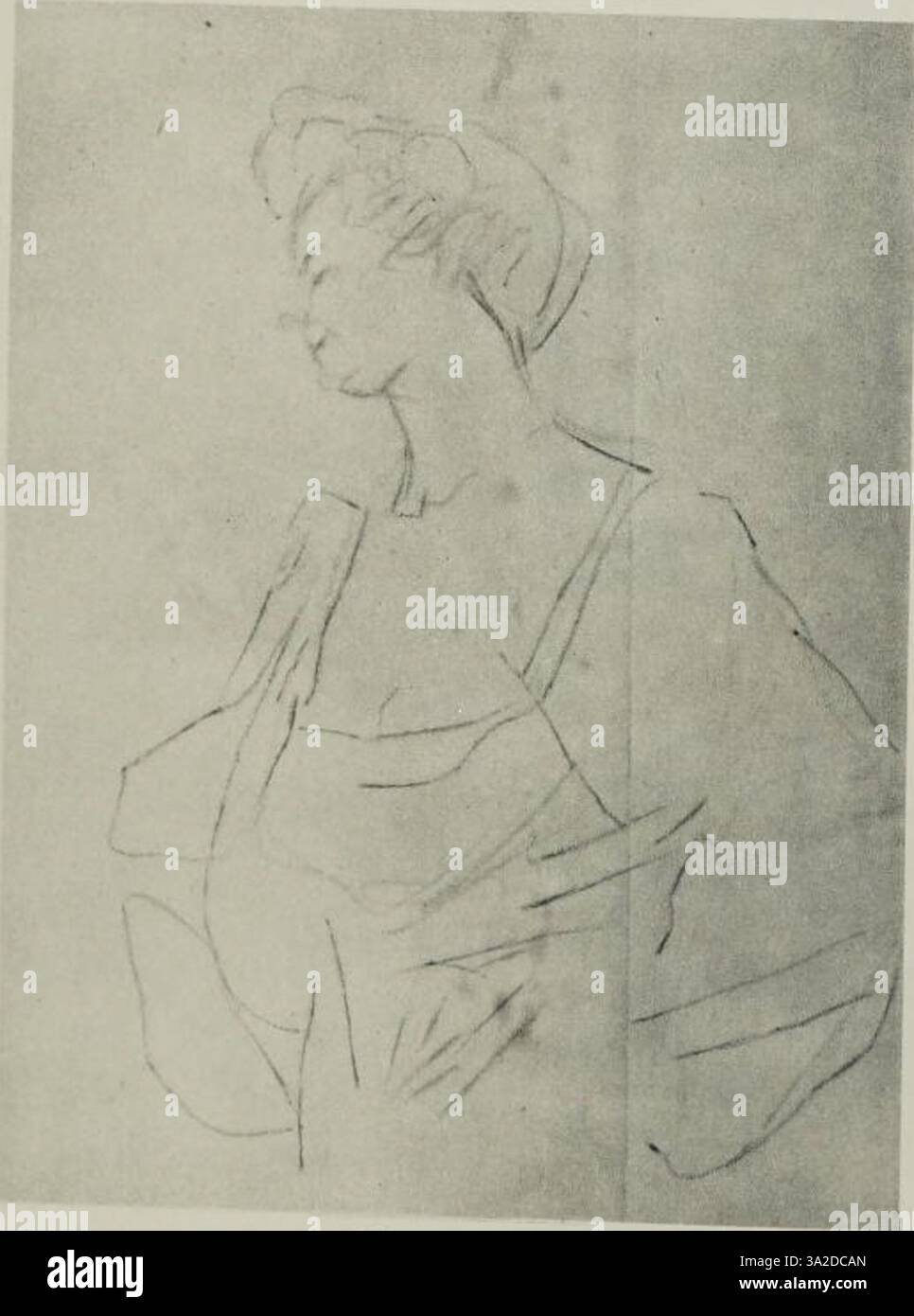 A work by Henri de Toulouse-Lautrec, depicting a figure in the ...