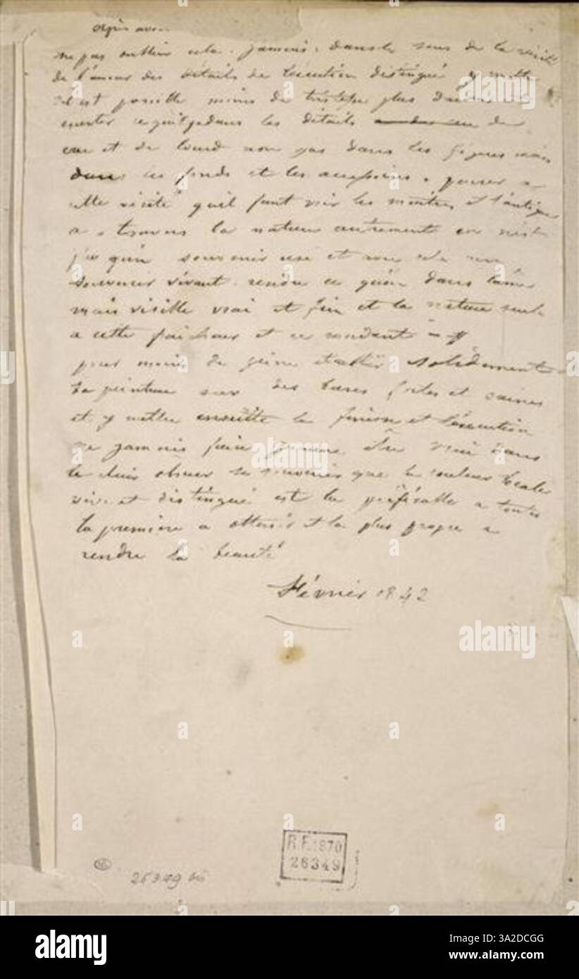 This is a manuscript sheet by Chassériau, featuring a variety of ...