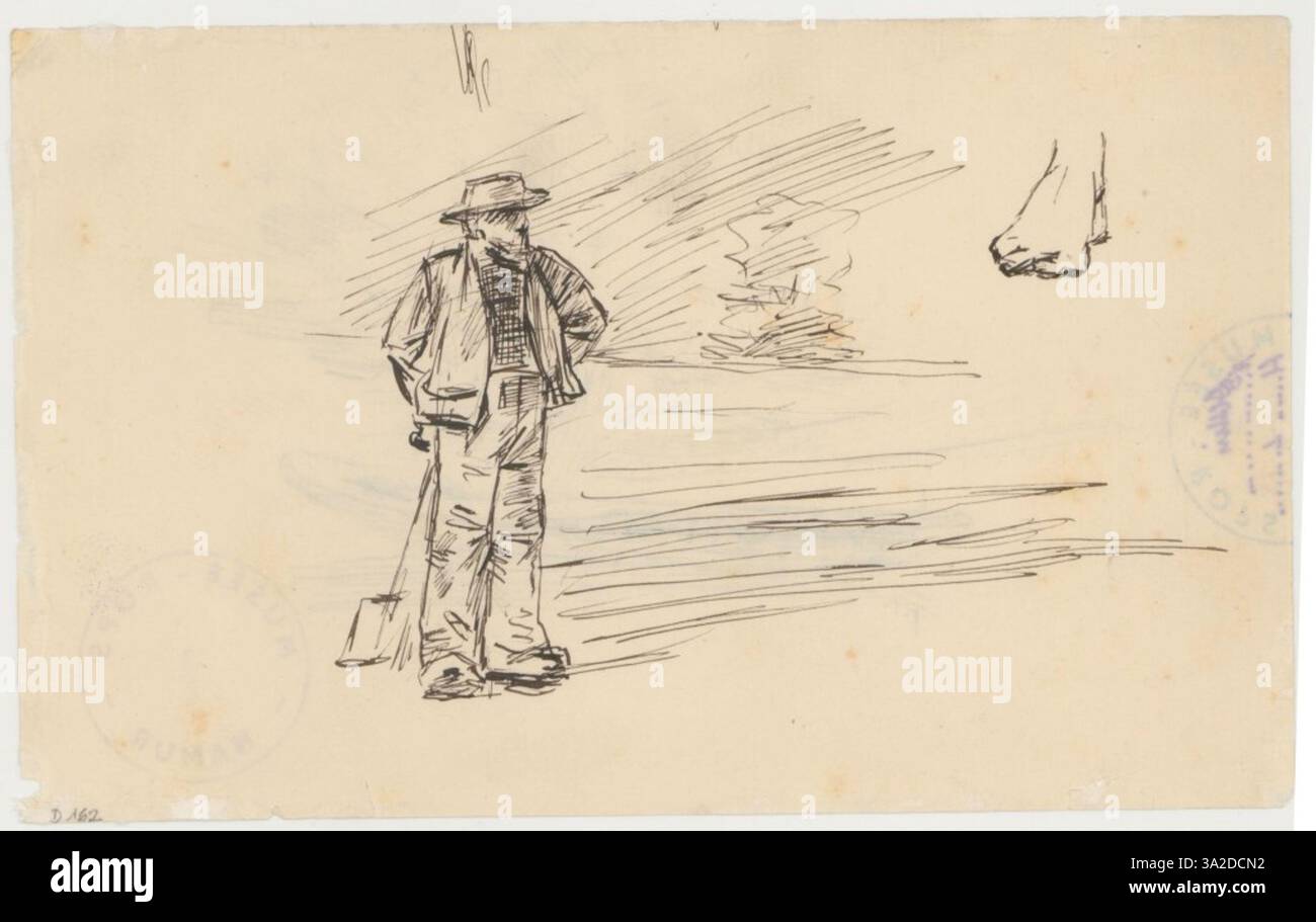 'Etude de personnages' presents a group of figures in different poses ...