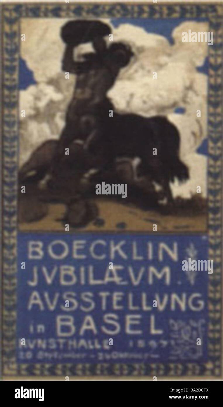 'Kentaur' (1897) by Arnold Böcklin portrays a mythological centaur. The ...