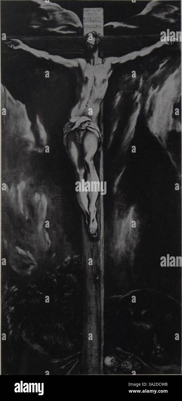 *The Crucifixion* by El Greco, painted between 1605 and 1610, vividly portrays the crucifixion ...