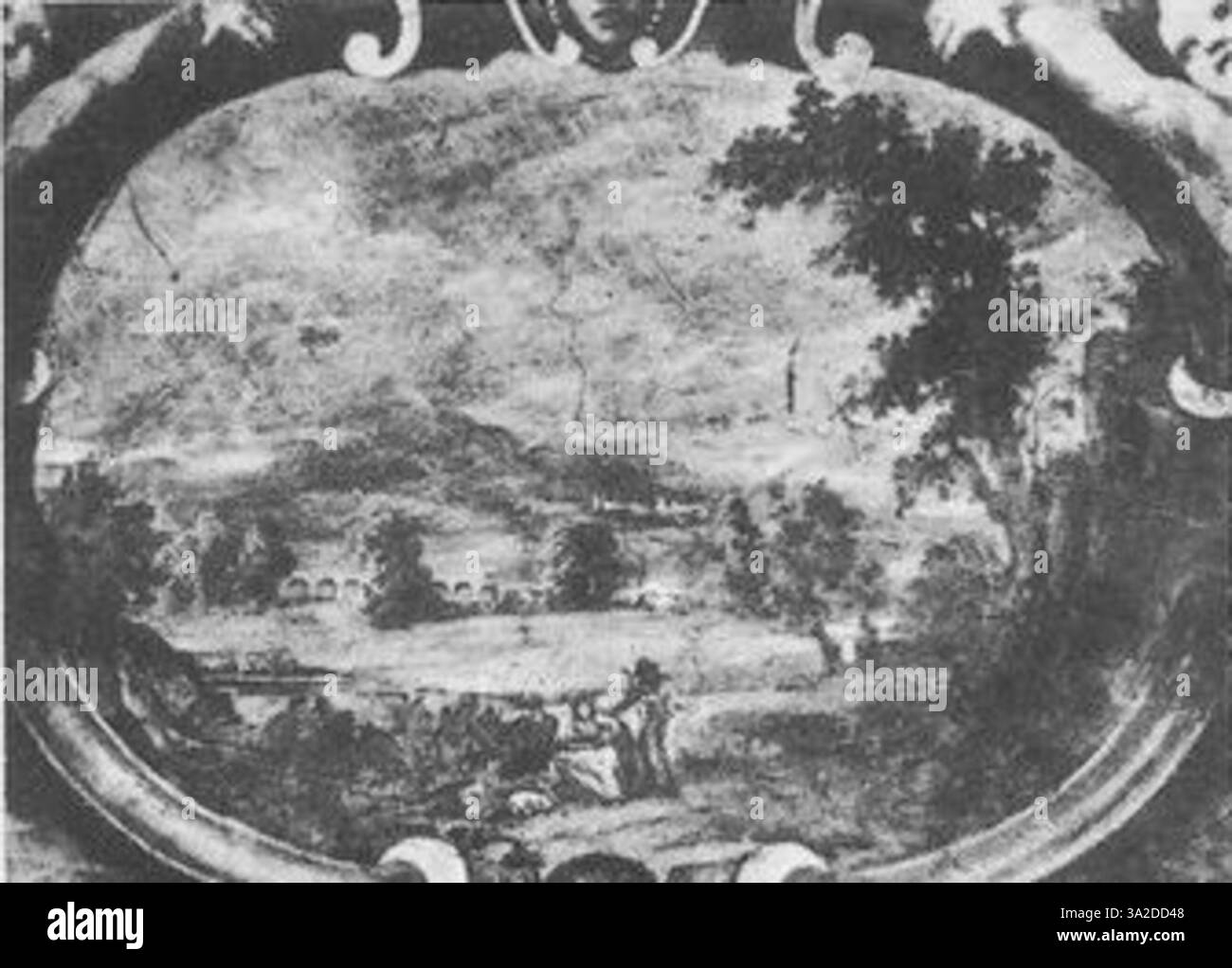 This painting by Claude Lorrain, 'Lorrain 2b1,' features a classic ...