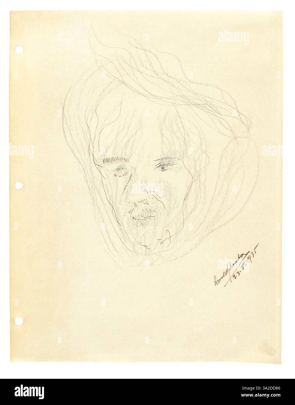 This image of Arnold Schoenberg captures his stature as a composer and ...