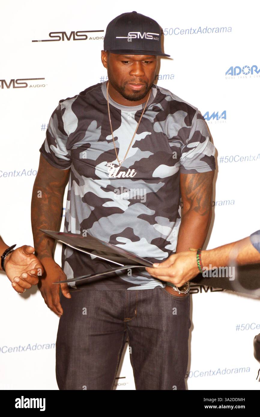 Rapper 50 Cent made an appearance at Adorama on September 10 2015 in ...