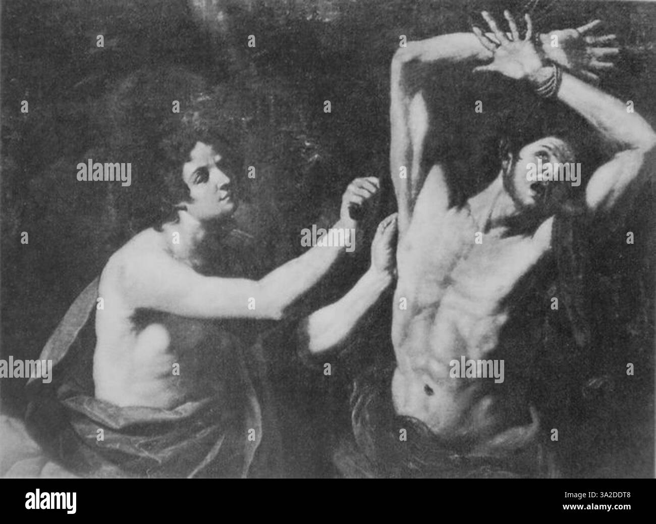 Guercino’s 1637 painting 'Apollo Flaying Marsyas' portrays the moment ...