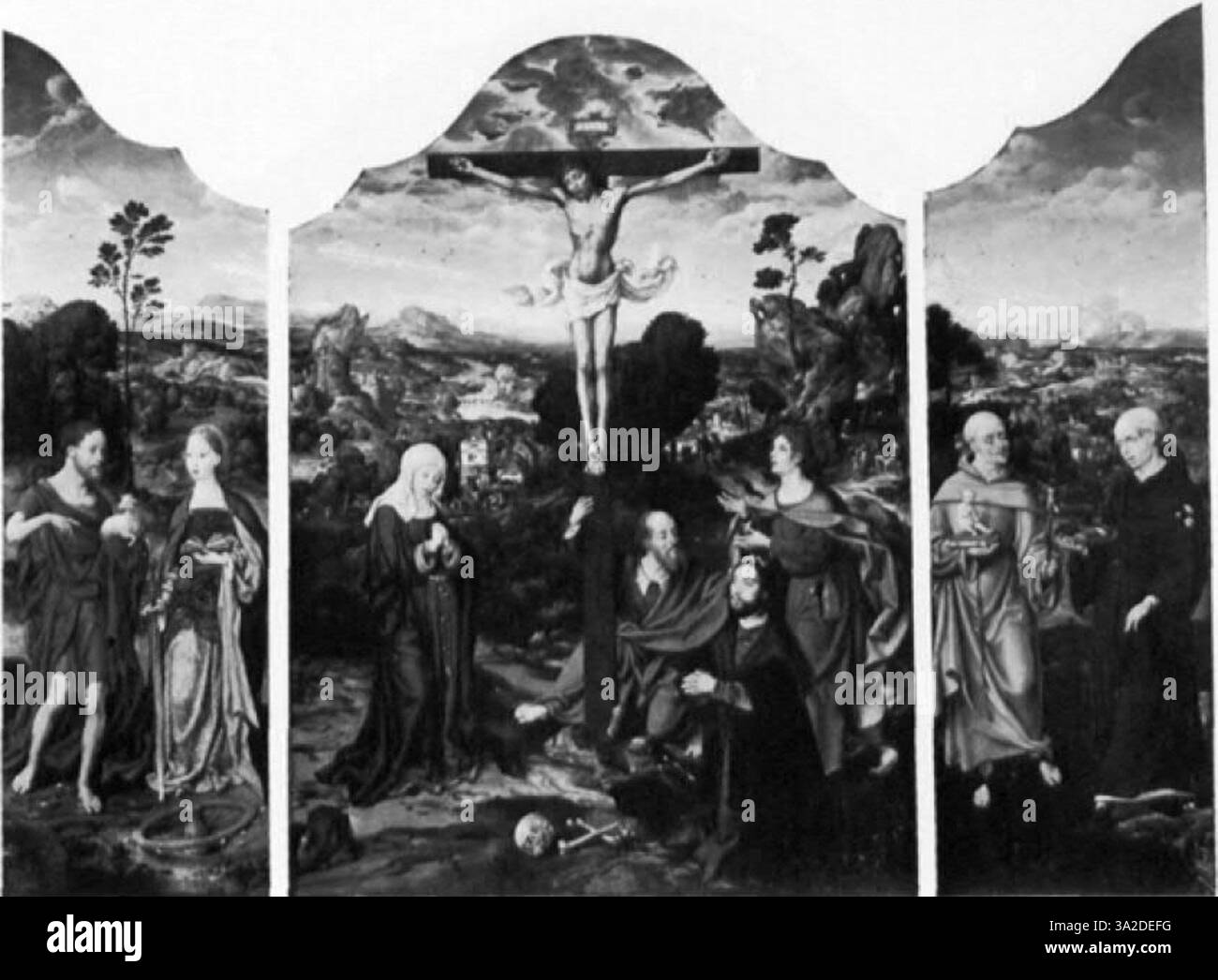 This artwork represents the collaboration of artists Joos van Cleve, Jan Provost, and Joachim ...