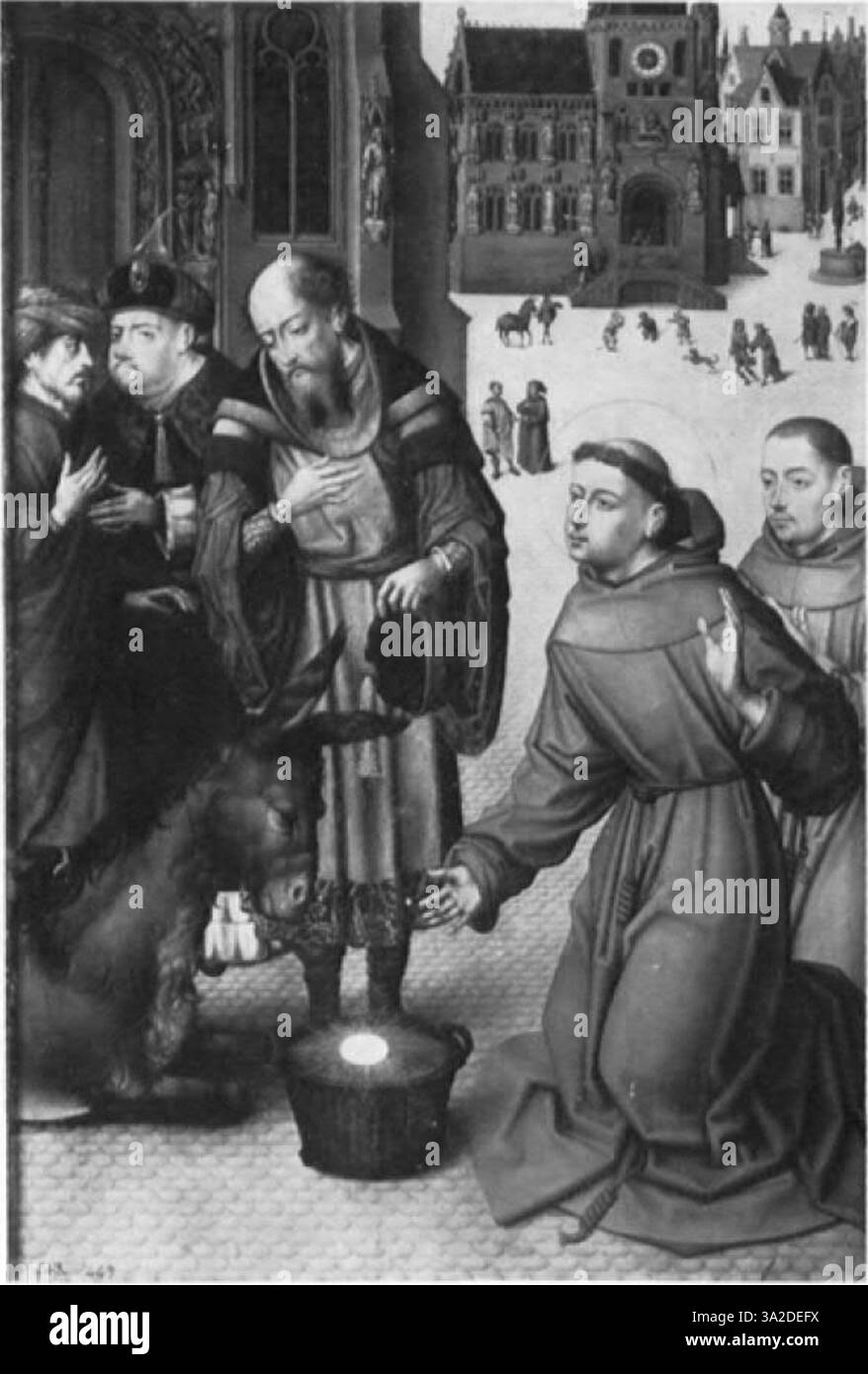 This artwork by Joos van Cleve, Jan Provost, and Joachim Patenier depicts a religious scene in a ...