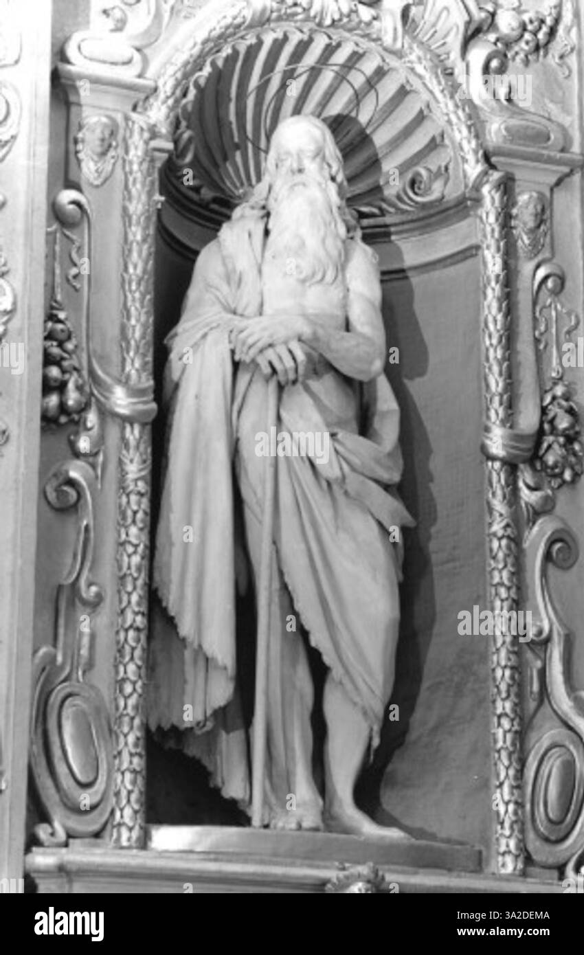 This statue of Saint Paul portrays the apostle in a moment of deep ...
