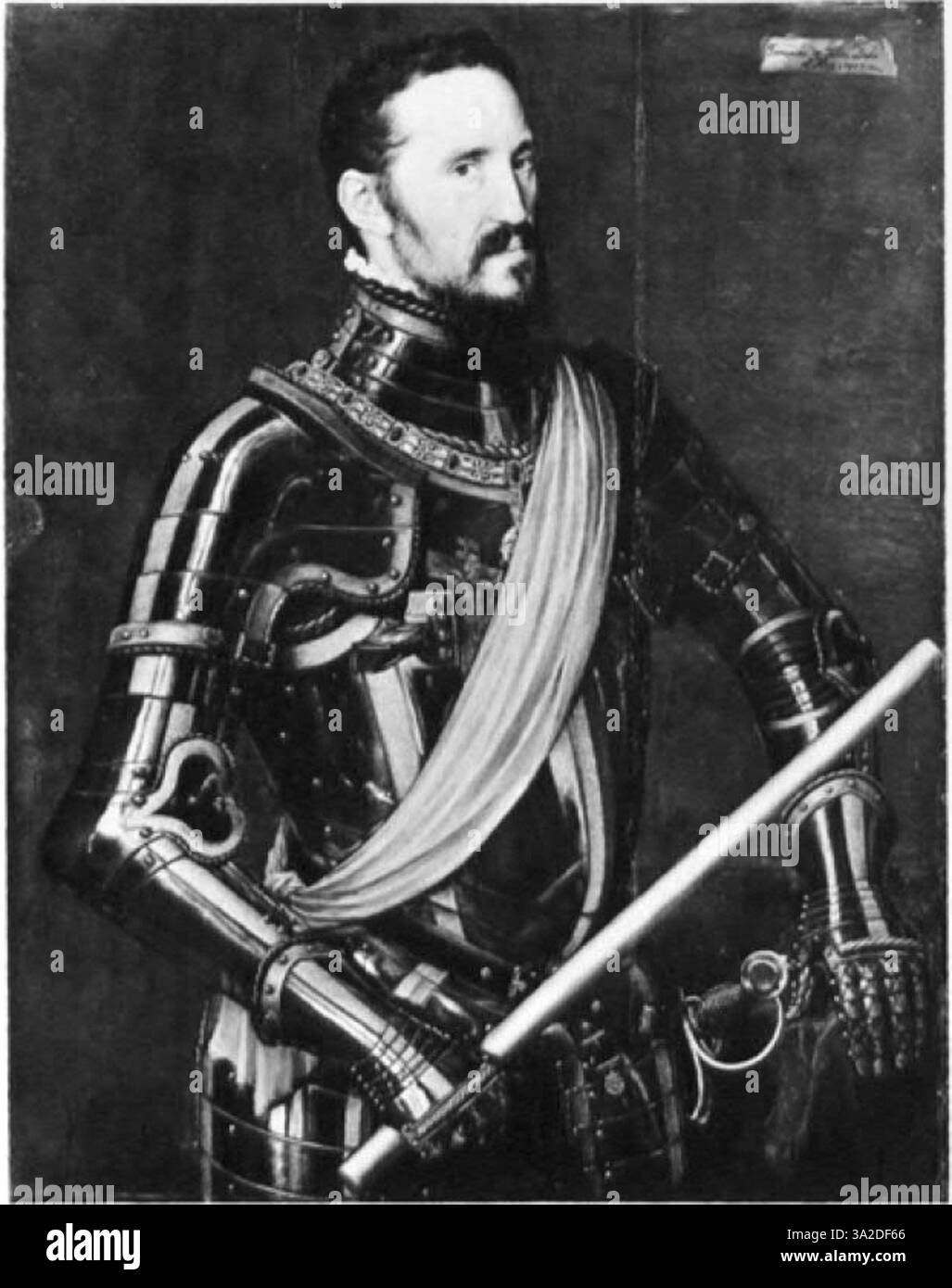 Antonis Mor’s portrait shows a noble figure dressed in opulent clothing ...