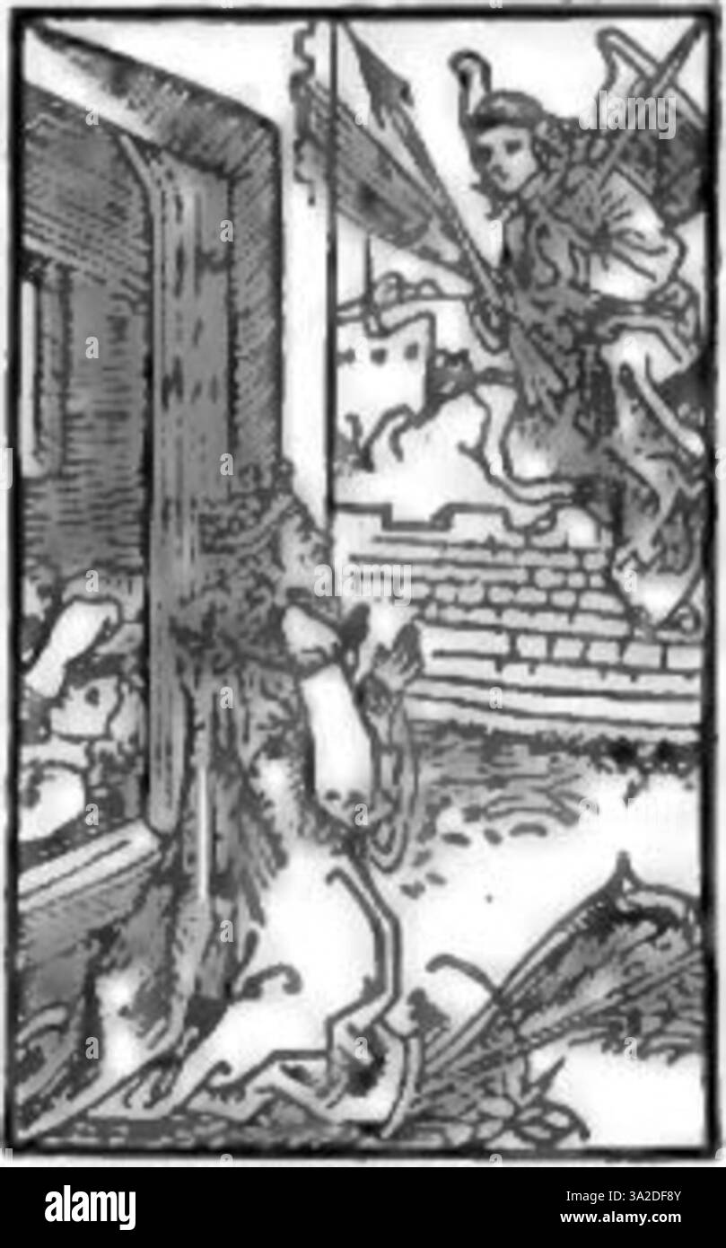 Dürer’s engraving uses precise line work and shading to create a ...