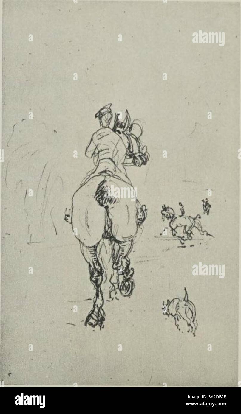D1596 by Henri de Toulouse-Lautrec captures a figure with graceful ...