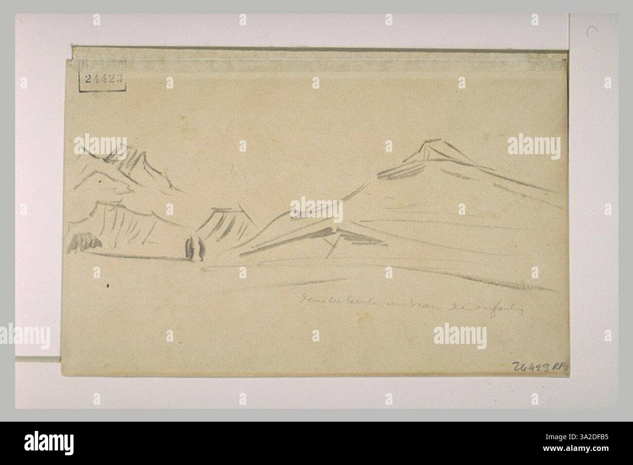 Chassériau’s depiction of a mountain range captures the rugged, natural ...