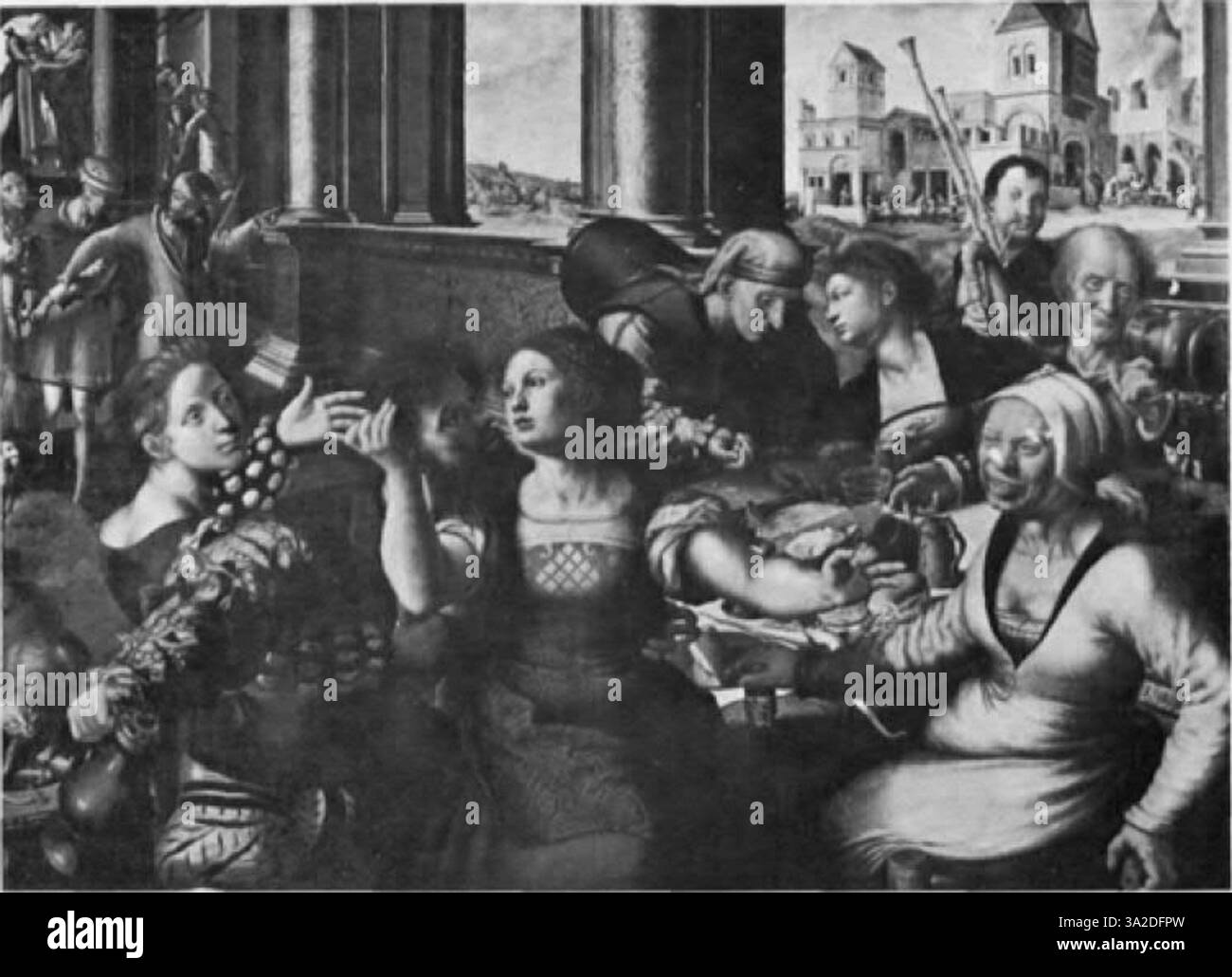 In this religious painting, Jan van Scorel and Pieter Coeck van Aelst capture realistic figures ...