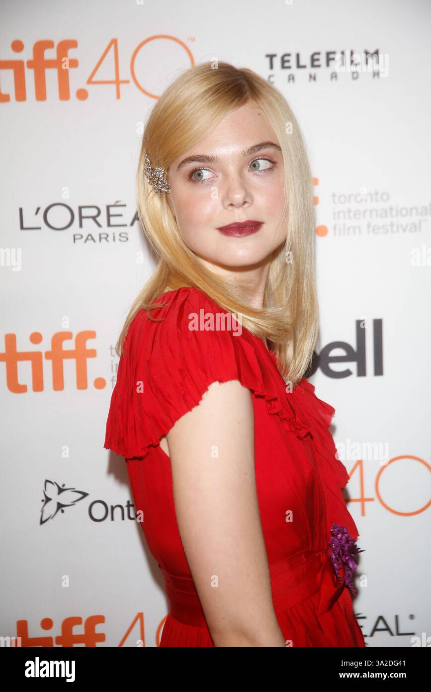 Actress Elle Fanning attends the premiere of Trumbo during the 40th ...