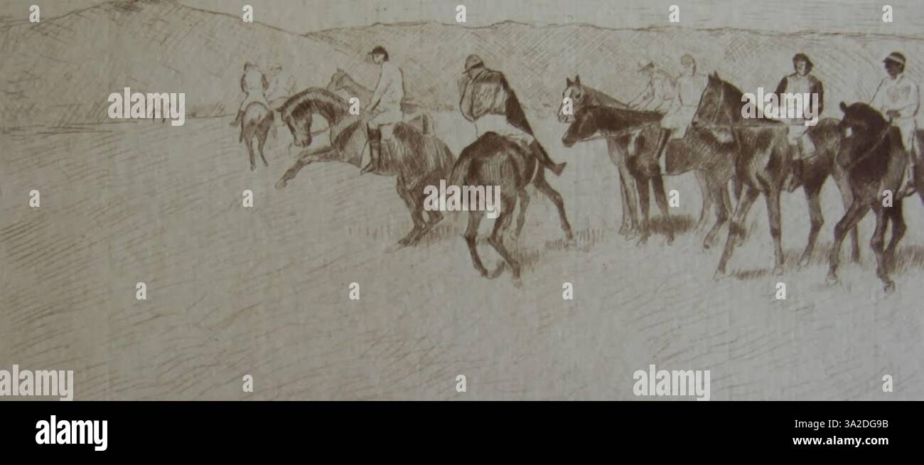 Marie Auguste Lauzet’s etching interprets Edgar Degas’s 'Avant la ...