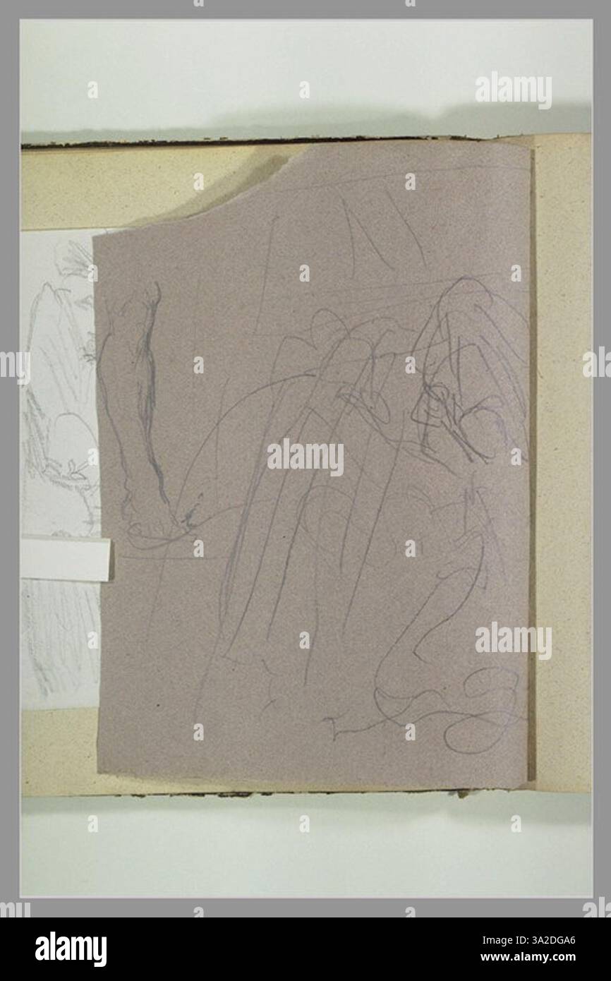 Chassériau’s study shows draped figures and a focus on the detailed ...