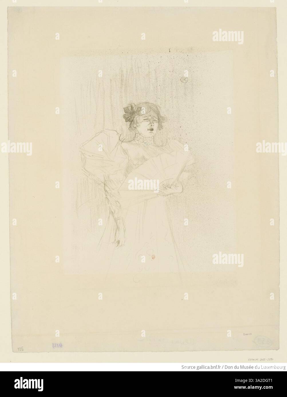 'Luce Myrès, de face' presents a frontal portrait of the actress Luce ...