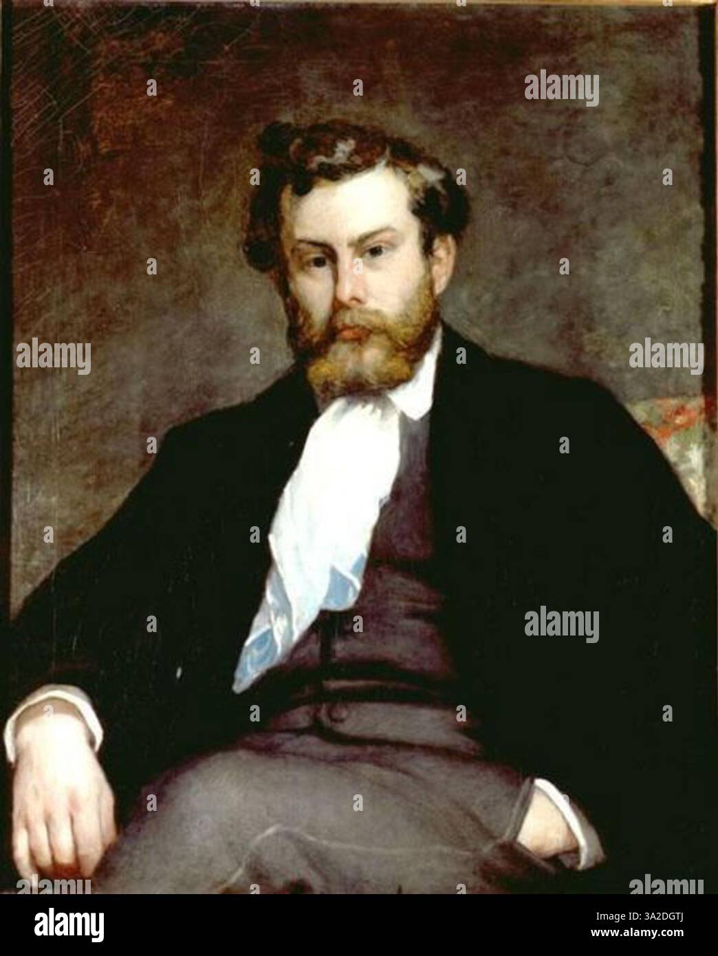 This portrait of Alfred Sisley, a fellow Impressionist painter ...