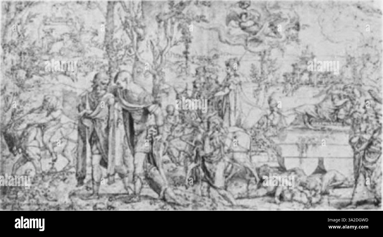 This piece by Jan van Scorel and Pieter Coeck van Aelst captures a religious subject, focusing ...