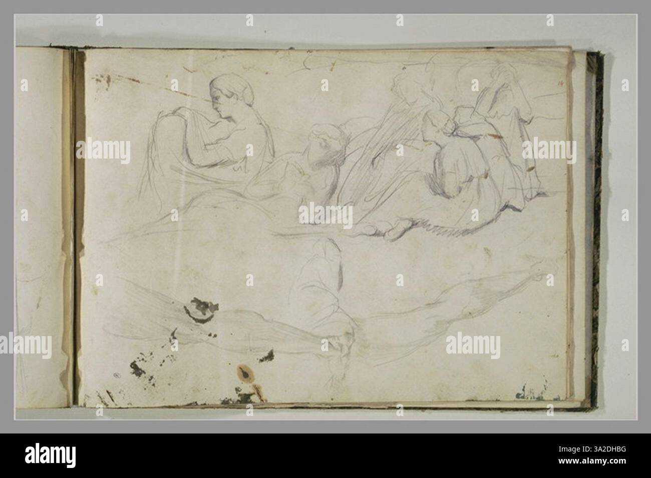 RF 26058, number 24 by Théodore Chassériau displays the artist’s ...