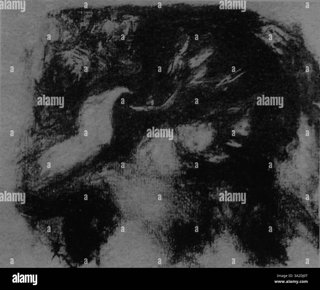 Renoir’s work captures figures in a peaceful outdoor scene. The soft ...