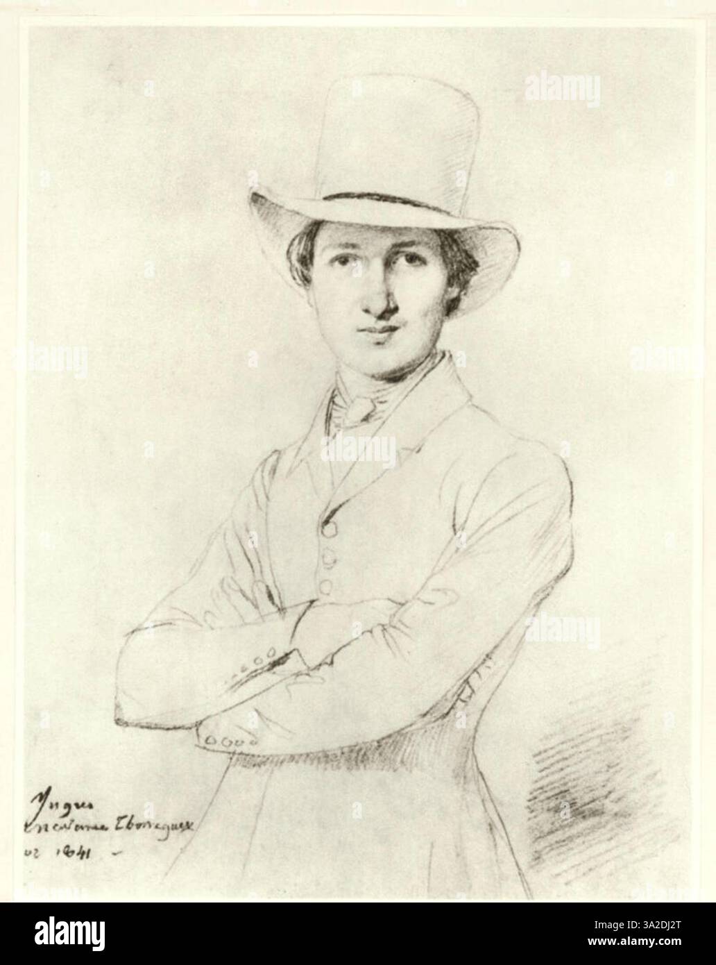 In this 1841 portrait, Ingres depicts Madame Thomegueux in an elegant ...