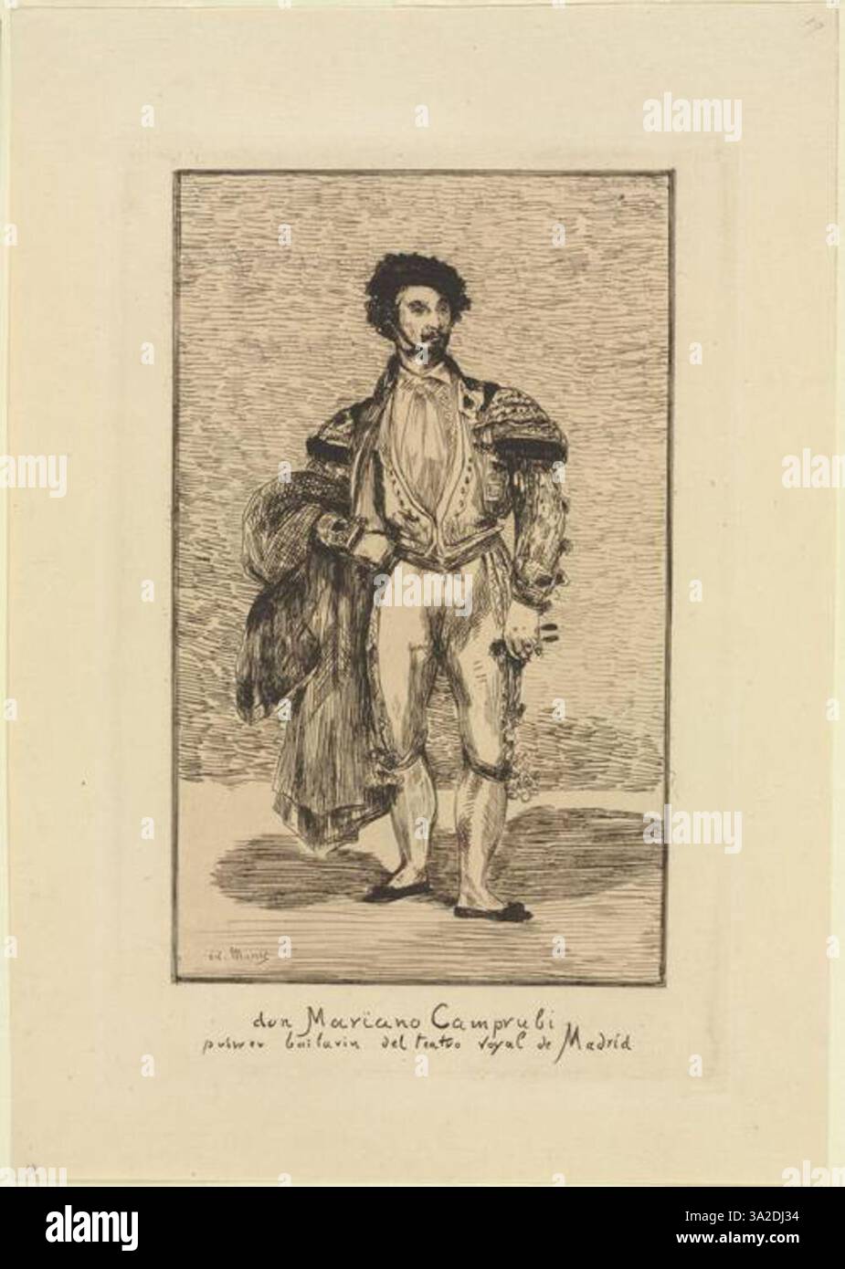 This portrait of Don Mariano Camprubi as a ballet dancer captures the ...