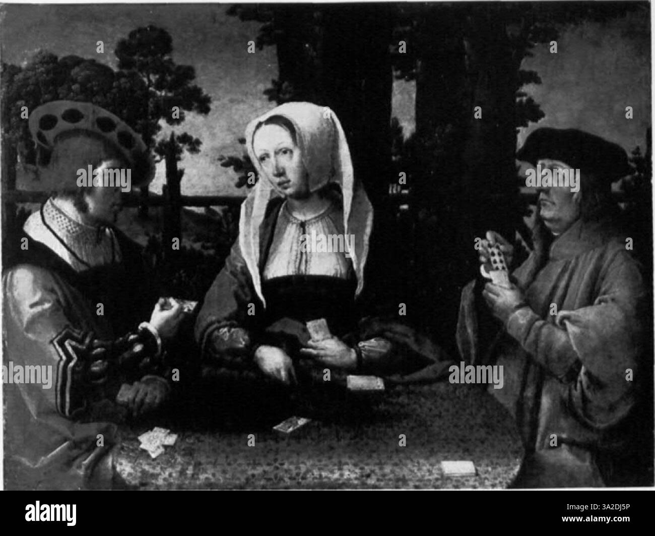 This image depicts a key biblical scene with incredible detail ...