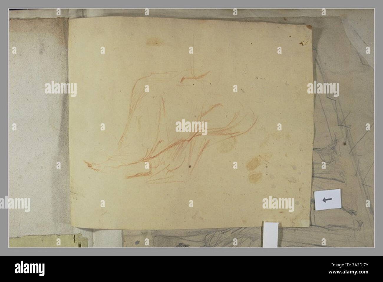 This study emphasizes the folds and textures of drapery, focusing on ...