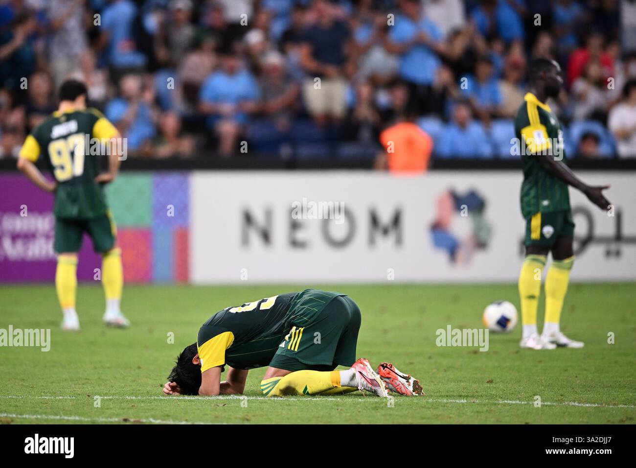 Leon Jeun of Jeonbuk reacts following his team’s loss in the AFC ...